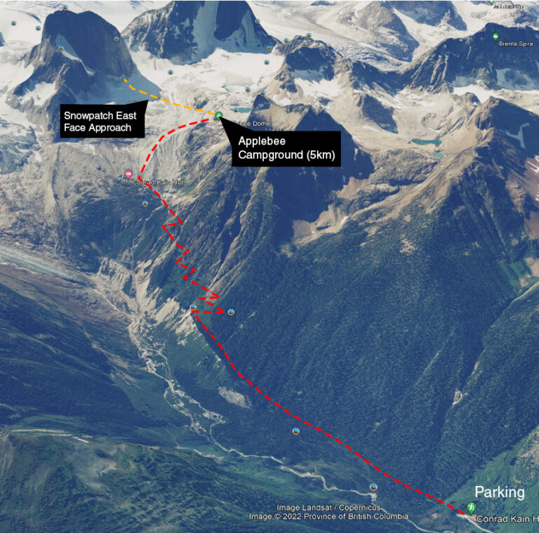 Minotaur Direct, 5.11+, Snowpatch East Face, Bugaboos Provincial Park ...